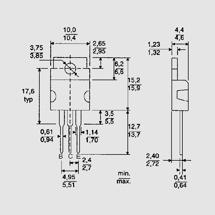 NPN-Darl 100V 10A 70W TO220 | Elektronik Lavpris Aps