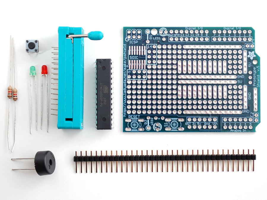 Standalone AVR ISP Programmer Shield Kit for Arduino | Elektronik Lavpris Aps