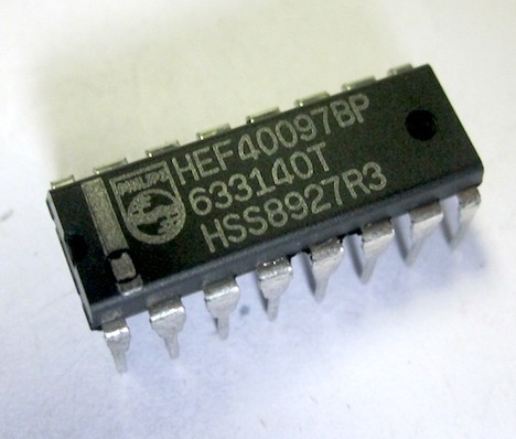 3-state hex non-inverting buffer DIP-16 | Elektronik Lavpris Aps