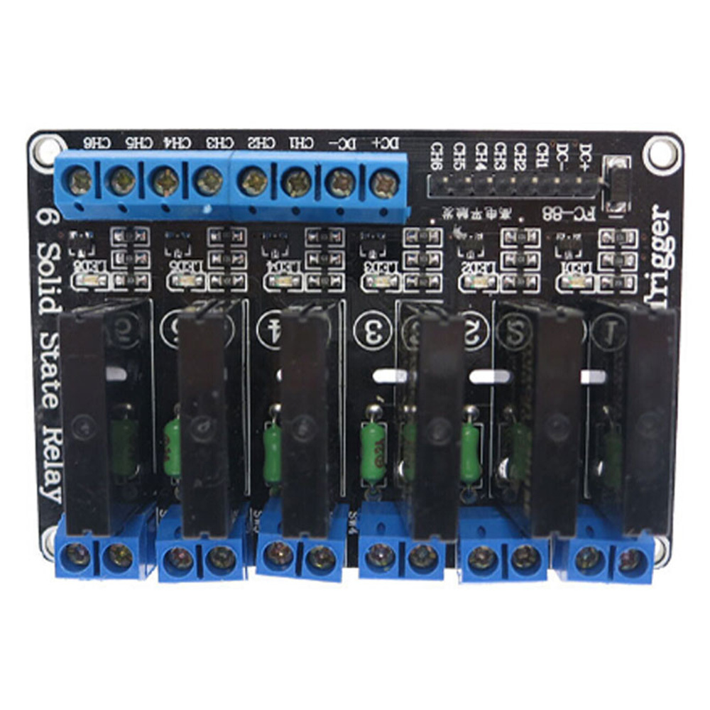 5V 6 Channel SSR G3MB-202P Solid State Relay Module 240V 2A Output with ...