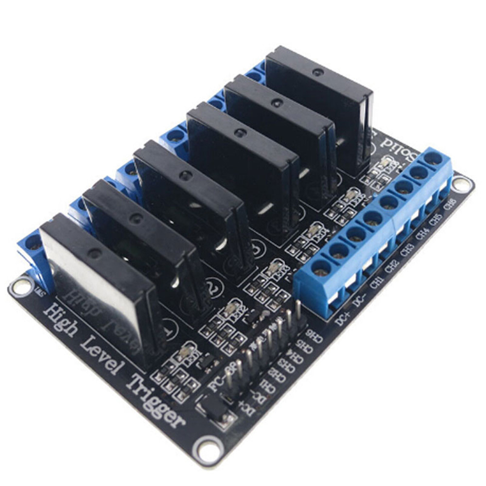 5V 6 Channel SSR G3MB-202P Solid State Relay Module 240V 2A Output with ...