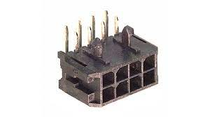 Socket; wire-board; male; Micro-Fit 3.0; 3mm; PIN: 8; THT; 5A; tinned | Elektronik Lavpris Aps
