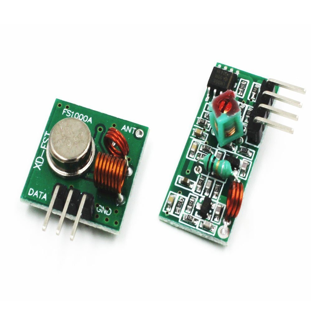 DIY Kit 315Mhz Super-regenerative Module Burglar Alarm Wireless Transmitter and Receiver Module ...