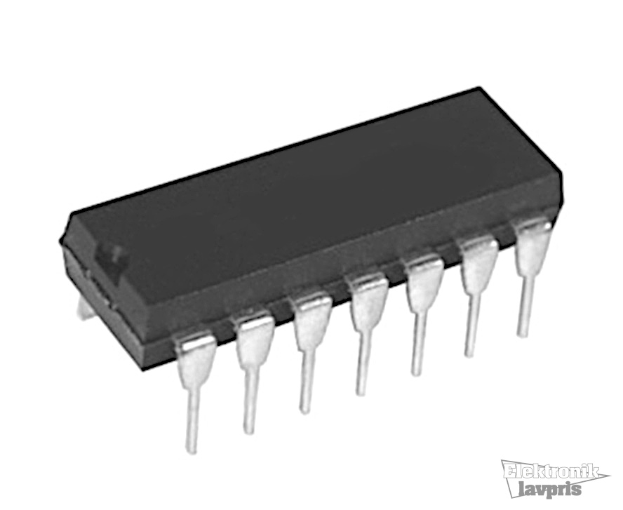 Buffered Triple 3-Input NAND Gate DIP-14 HEF4023BP | Elektronik Lavpris Aps