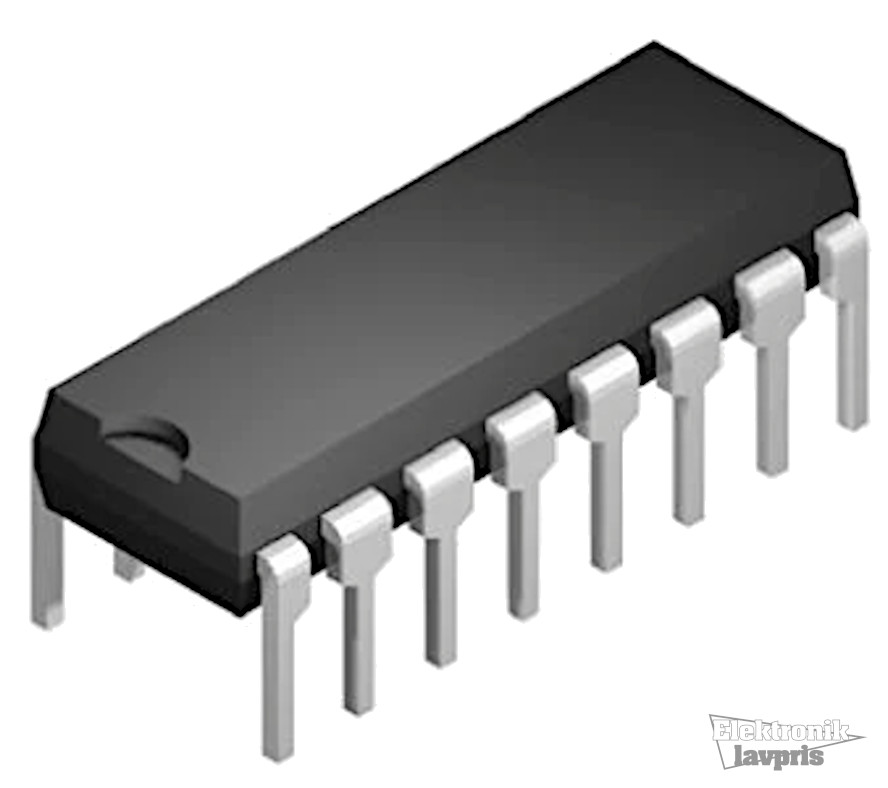 Dual monostable multivibrator DIP-16 | Elektronik Lavpris Aps