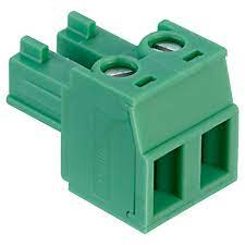 Terminal Block 2-Pole Green | Elektronik Lavpris Aps