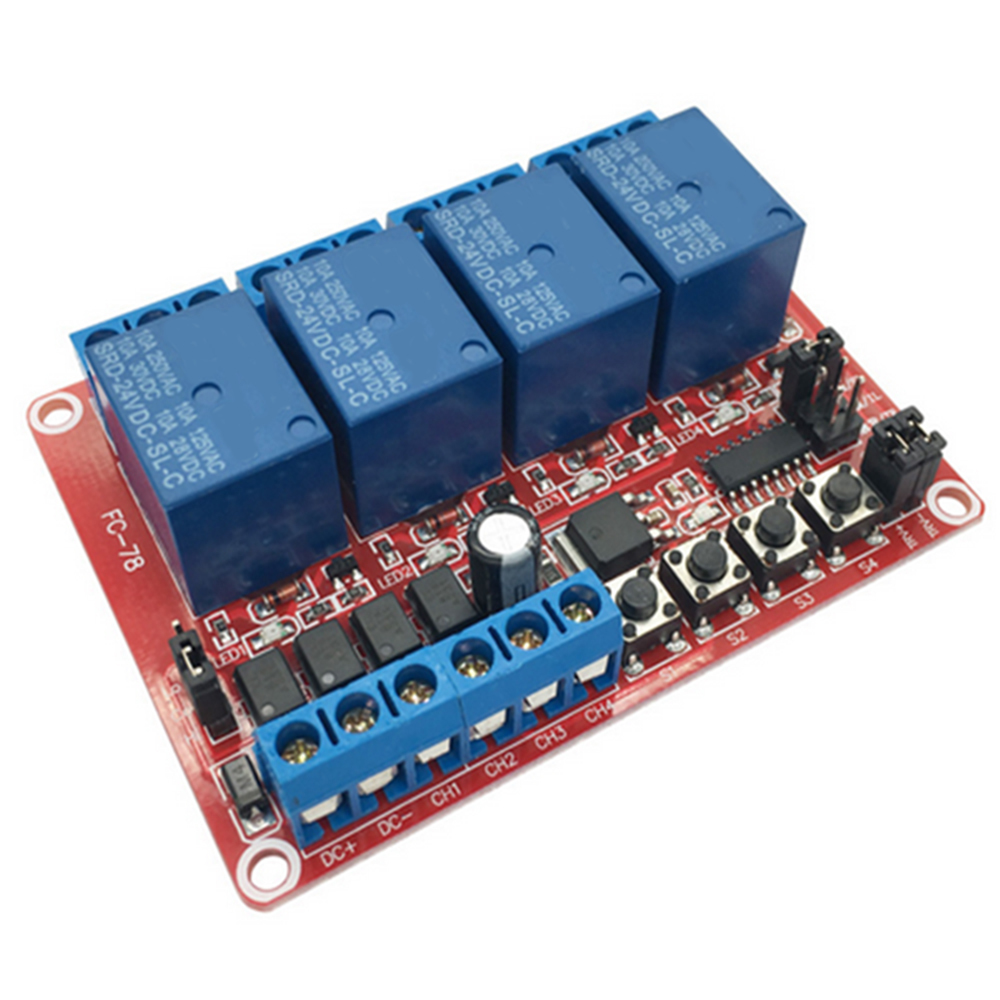 4 kanals 5V relæmodul m. Optokobler til Arduino | Elektronik Lavpris Aps