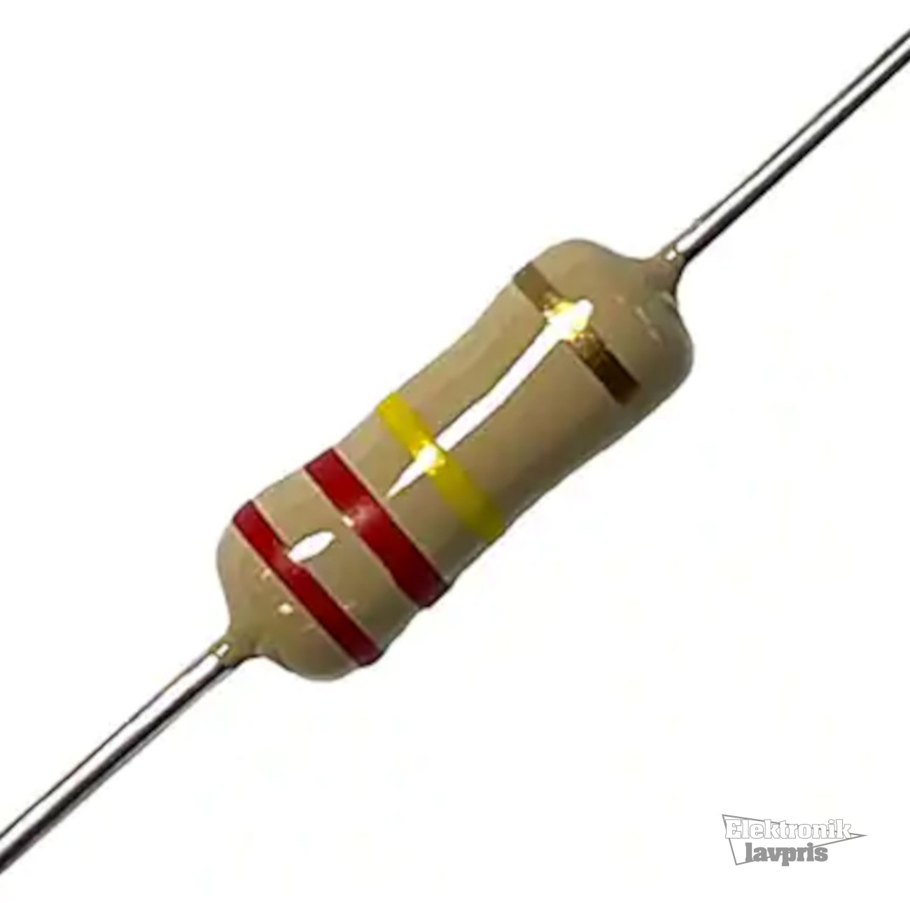 Modstand 2,2KΩ, 0207, 0,25W, 5%, Taped | Elektronik Lavpris Aps