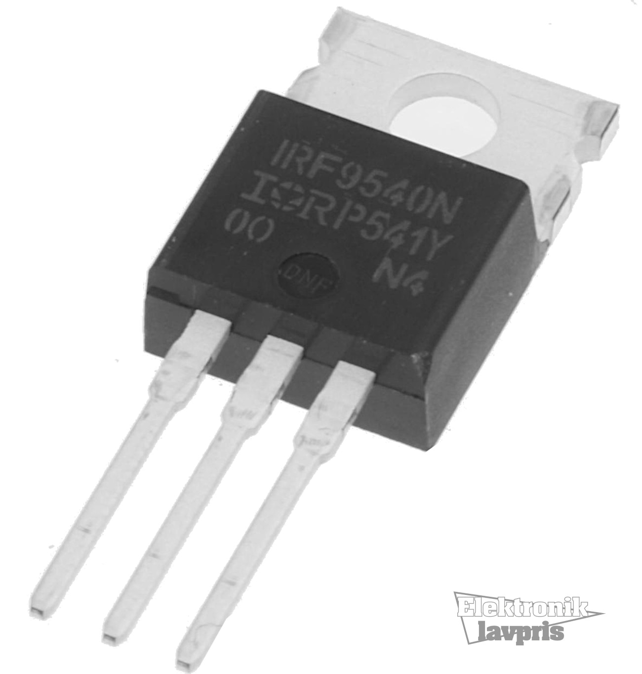 Transistor MOSFET, P-Ch, 100V, 23A, 140W, 0,117R, TO220AB | Elektronik Lavpris Aps